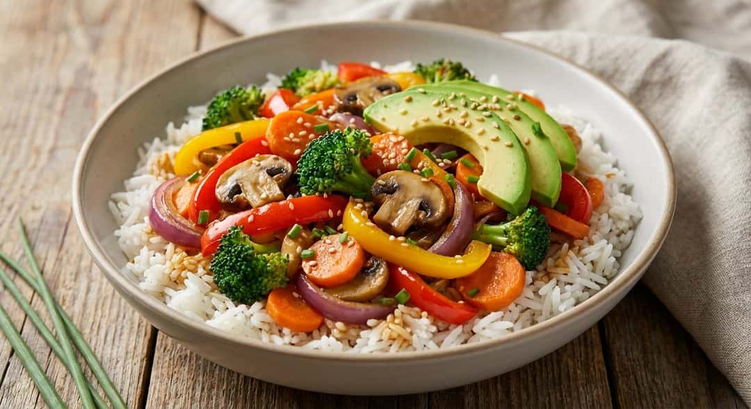 Bowl de Arroz con Verduras | En mi cocina