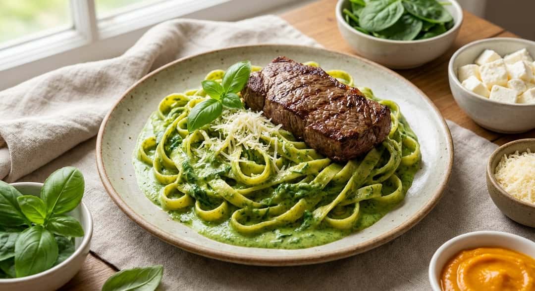 Tallarín Verde Peruano | En mi cocina