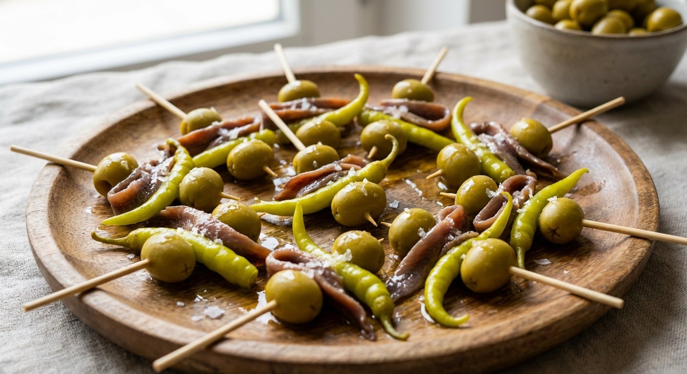 Gilda Premium con Anchoa, Piparra y Aceituna | En mi cocina