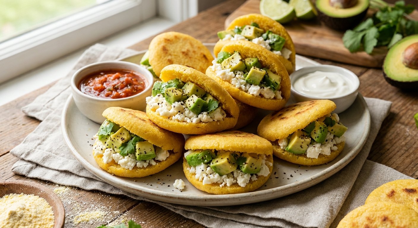 Mini Arepas Rellenas | En mi cocina